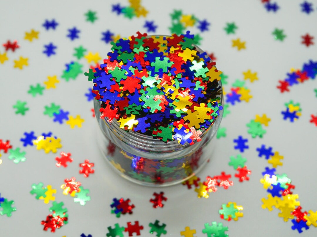 Holographic Puzzle Piece Mix Confetti - Etsy