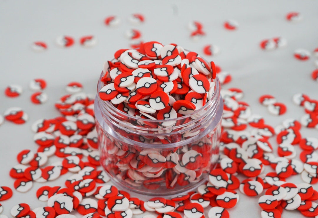 Poké Ball Polymer Clay Slices - Etsy