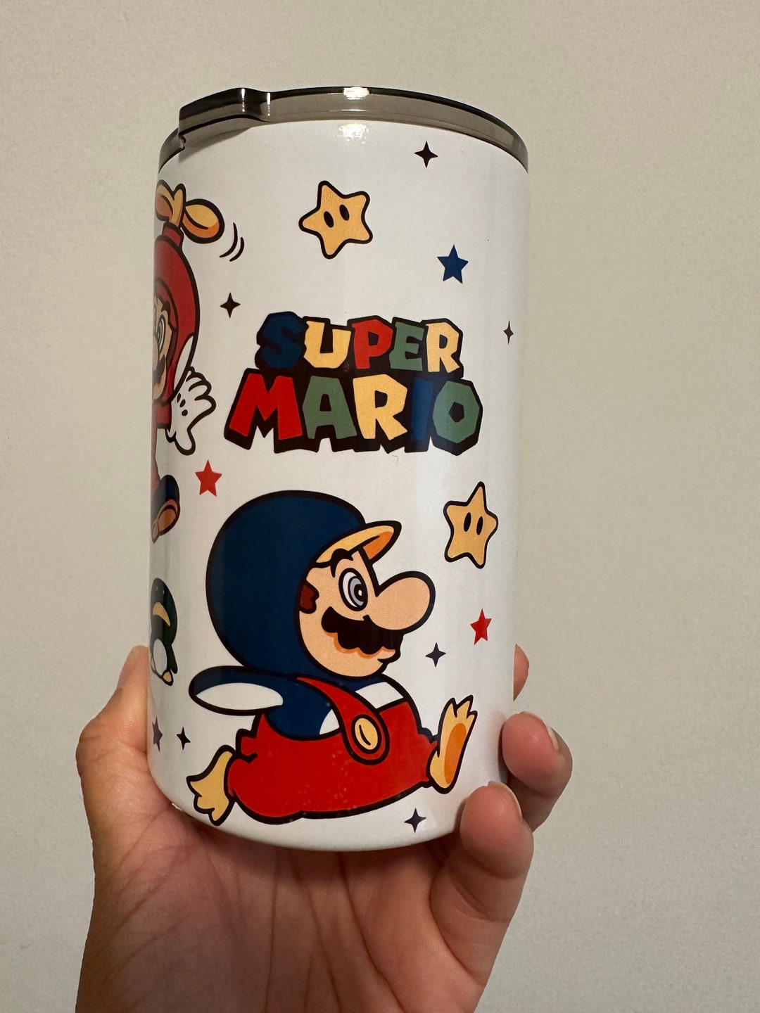 Fatty Tumbler Mario Bross/ 16 Oz Tumbler/ Stainless Steel/ Mario Bross ...