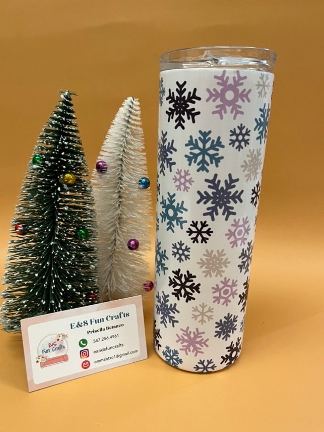 20 Oz Tumbler snowflake - Etsy