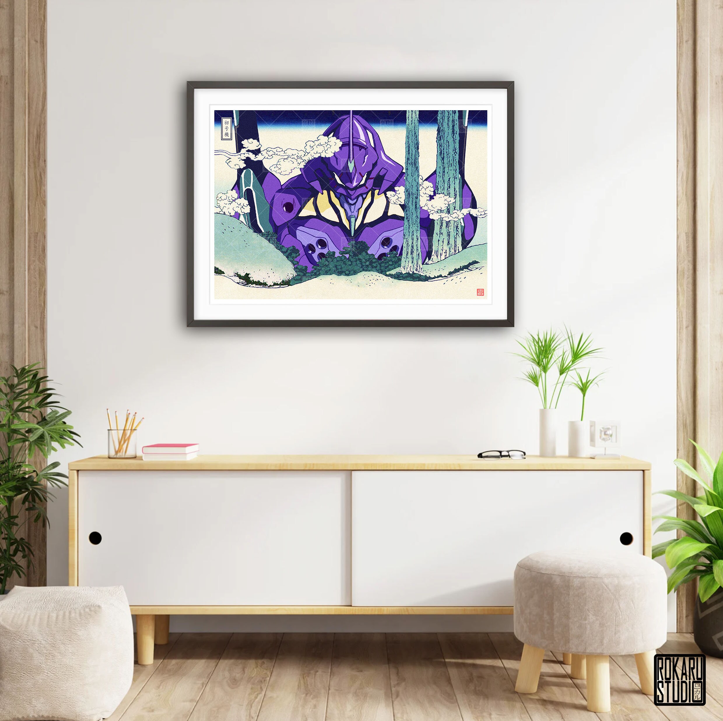 Evangelion EVA UNIT01 Poster Painting Ukiyo-e Printable - Etsy