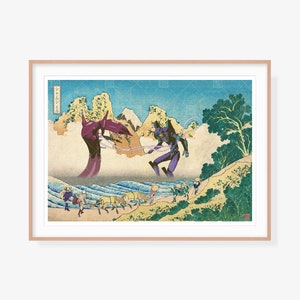 Evangelion SHAMSHEL EVA UNIT01 Ukiyo-e Poster: Anime Woodblock Print ...