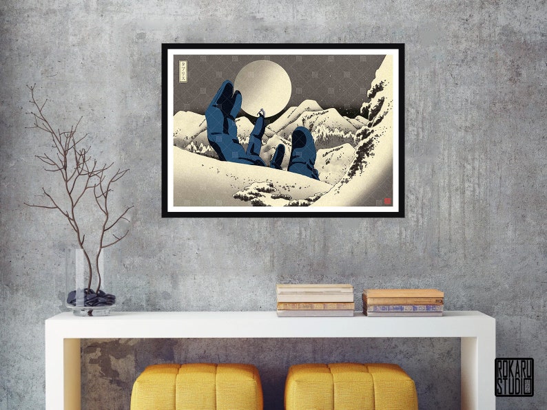 Evangelion Angel TABRIS KAWORU Painting Poster Ukiyo-e Printable ...