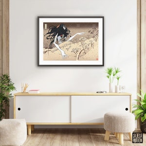 Evangelion Angel ZERUEL Poster Painting Ukiyo-e Printable Digital Anime ...