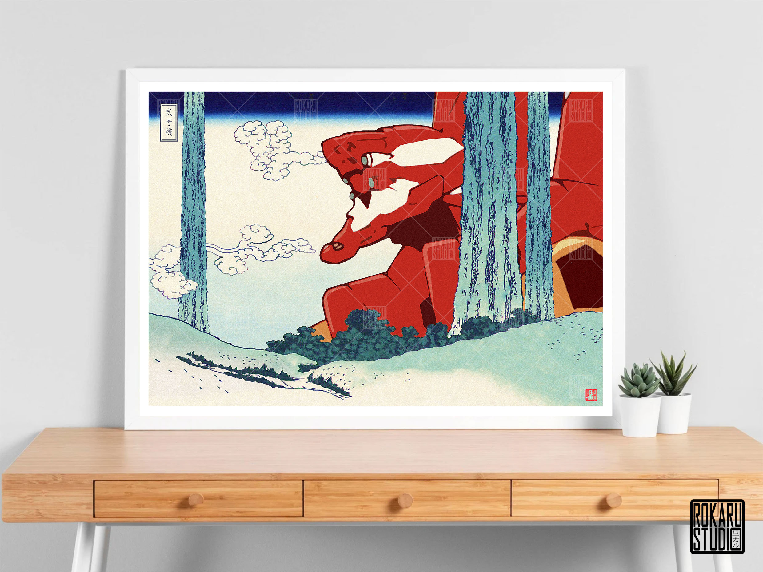Evangelion EVA UNIT00 UNIT01 UNIT02 Bundle Triple Ukiyo-e Poster Set ...