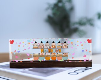 Custom Teacher Sign, Teacher Desk Name Plate, Classroom Decor, Teacher ...