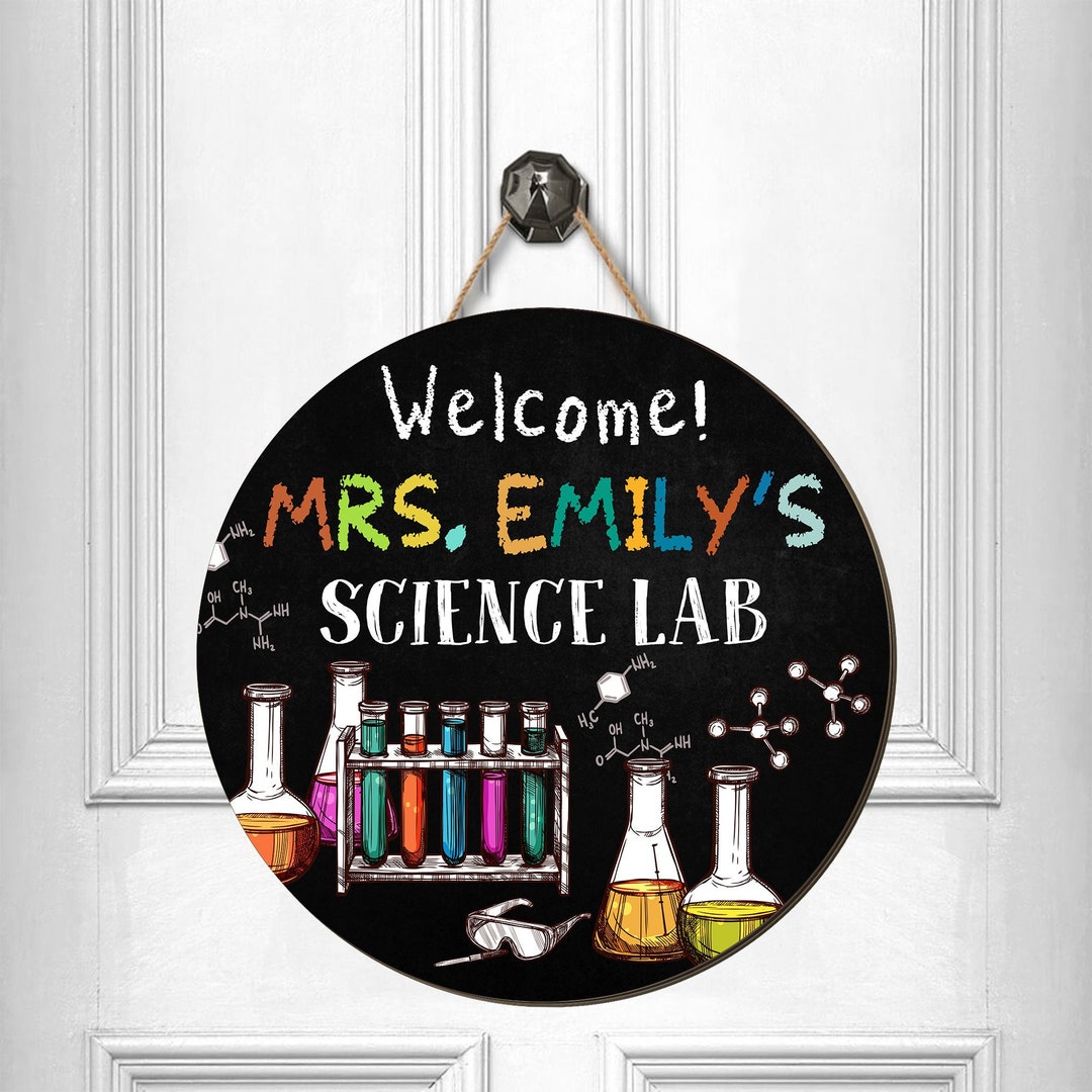 Personalized Teacher Sign, Classroom Door Hanger, Teachers Appreciation ...