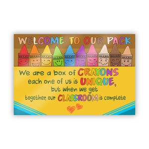 Crayons Poster Digital ,welcome to Our Pack We Are A Box of Crayons ...