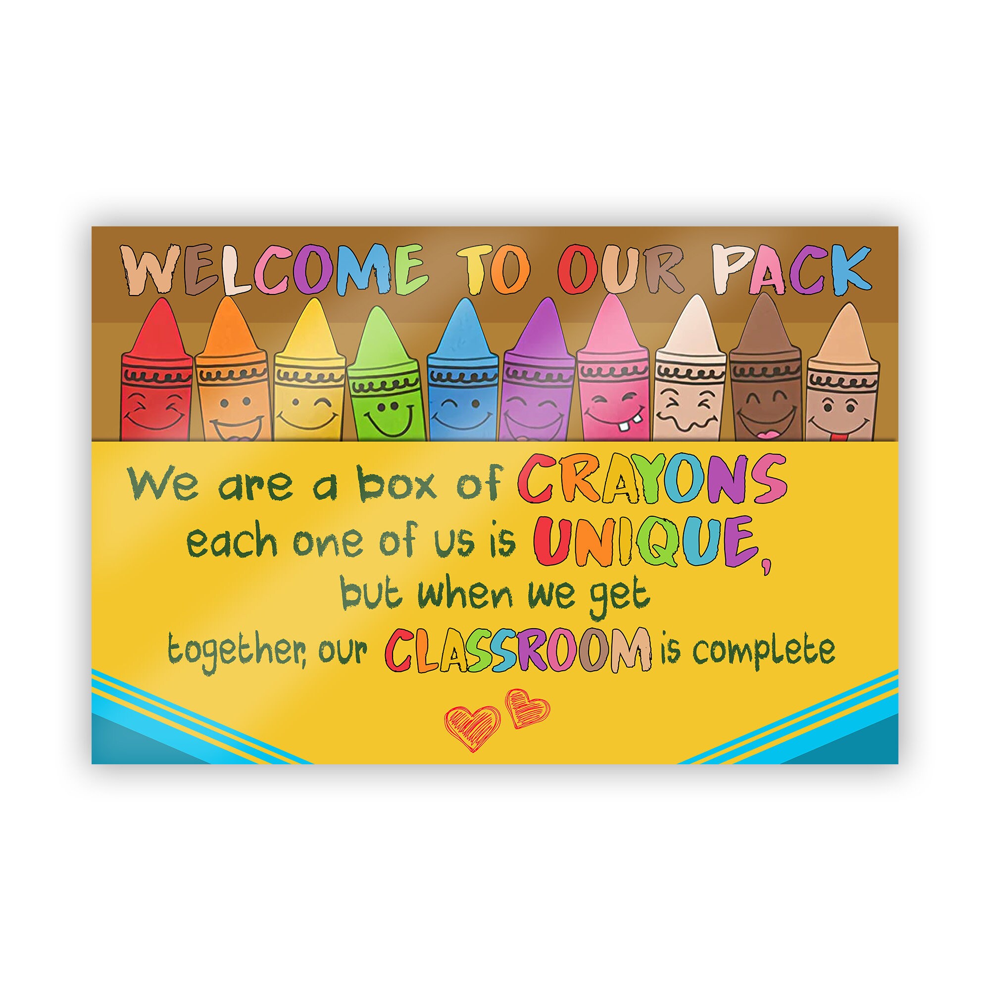Crayons Poster Digital ,welcome to Our Pack We Are A Box of Crayons ...
