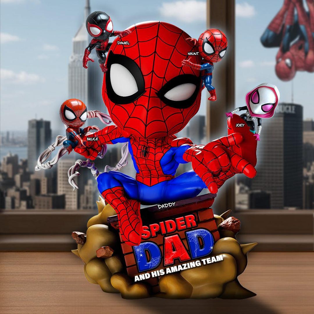 Personalized Spider Dad Plaque, Father's Day Plaque, Best Dad Ever ...
