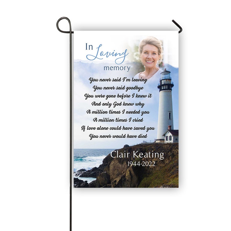Memorial Garden Flag in Loving Memory Of Sympathy Flag - Etsy