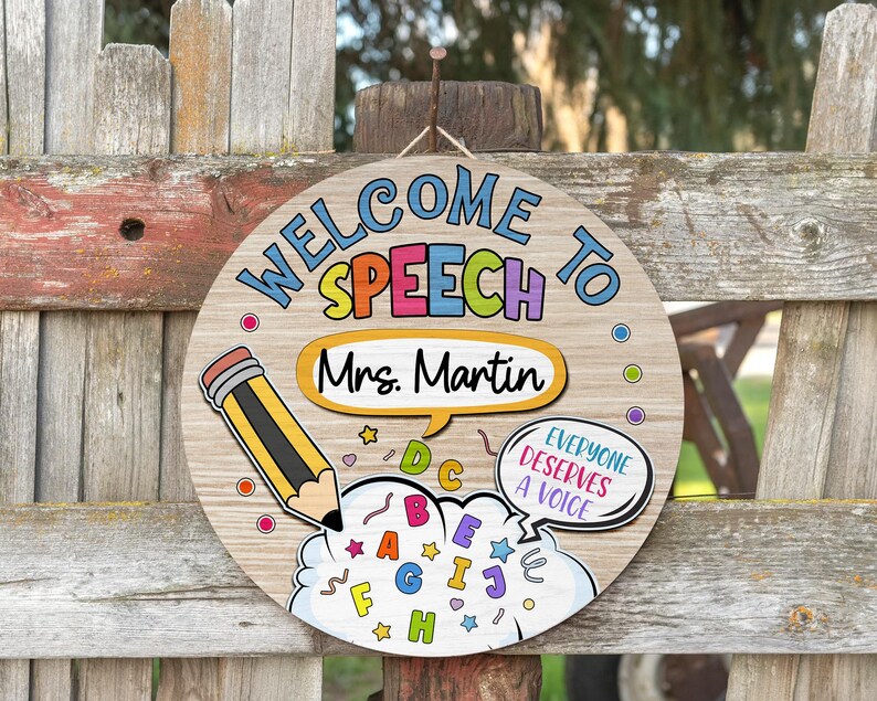 Personalized Teacher Sign, Classroom Door Hanger, Teachers Appreciation ...