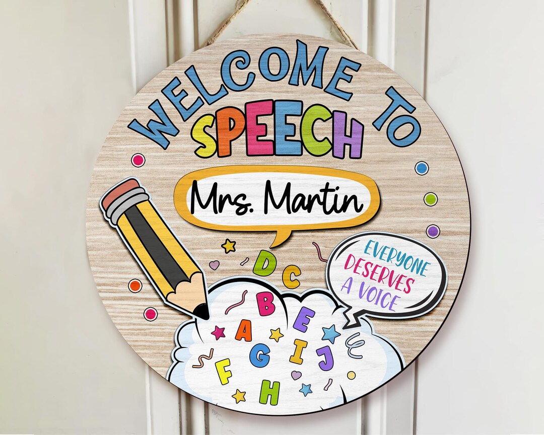 Personalized Teacher Sign, Classroom Door Hanger, Teachers Appreciation ...