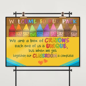 Crayons Poster Digital ,welcome to Our Pack We Are A Box of Crayons ...