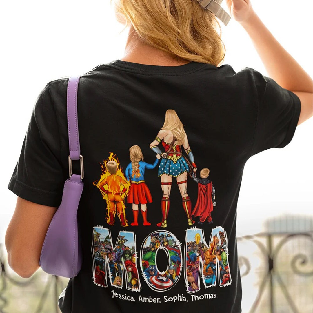 Personalized Superhero Mom Shirt, Mother's Day Shirt, Best Mom Ever ...