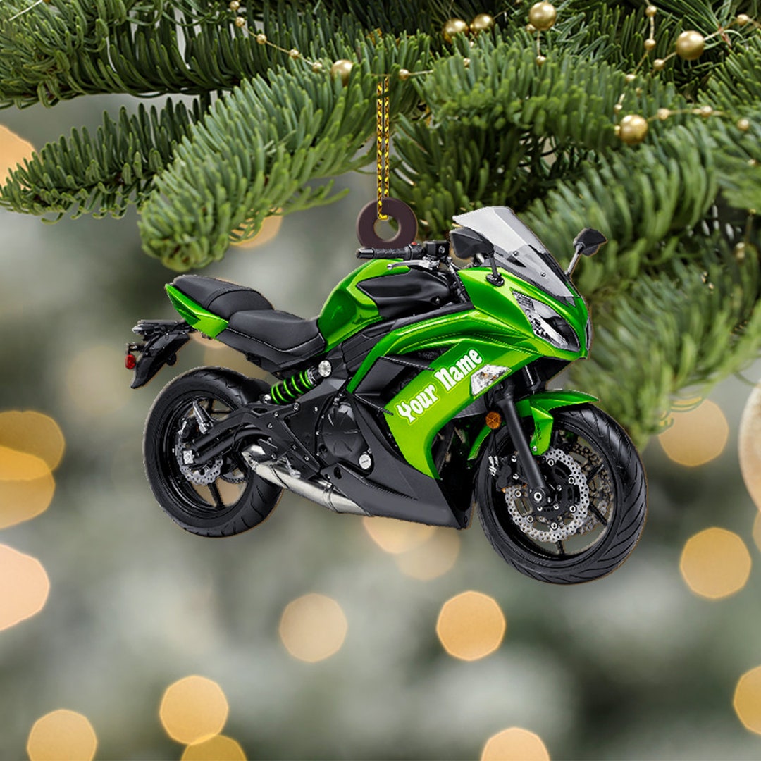 Personalized Motorcycle Christmas Tree Ornament, Gift for Motorbike ...