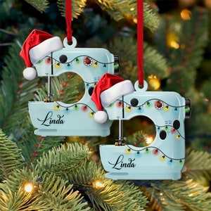 Personalized Sewing Machine Christmas Ornament 2024, Sewing Machine ...