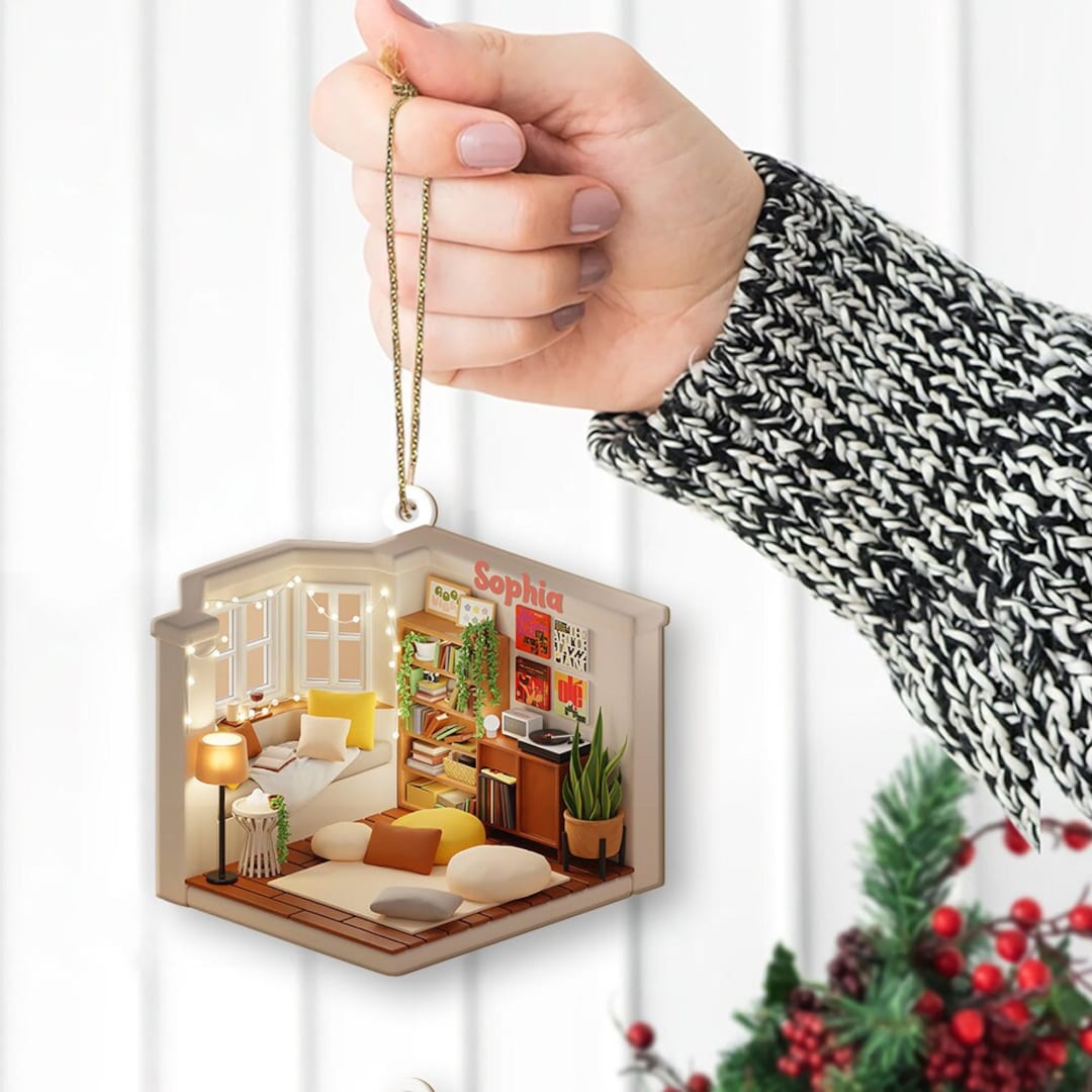 Personalized Reading Room Christmas Ornament ,reading Room Ornament ...