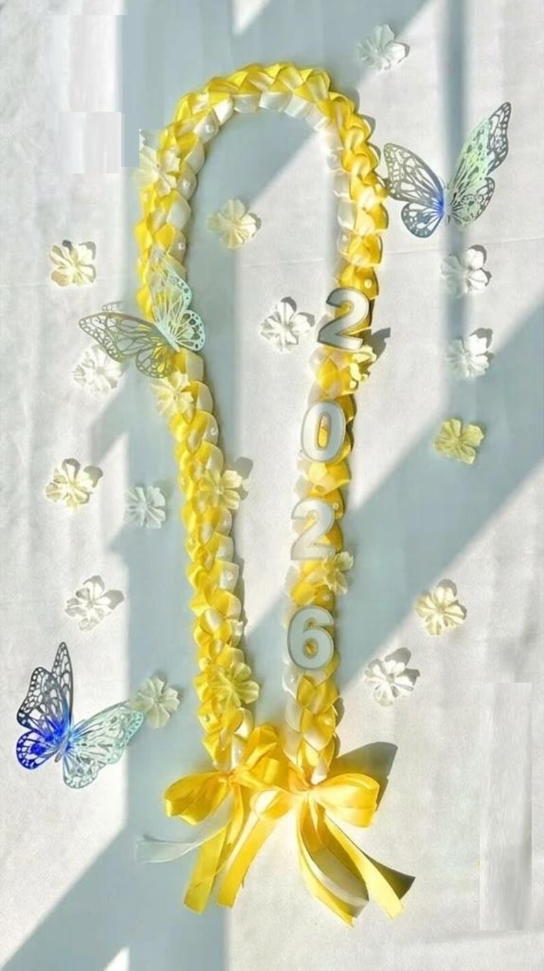 Custom Graduation Lei With Name, Personalized Graduation Lei, Grad ...
