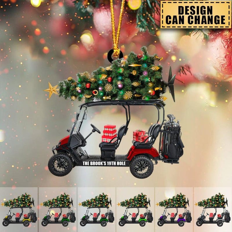 Christmas Golf Cart Decor - Etsy