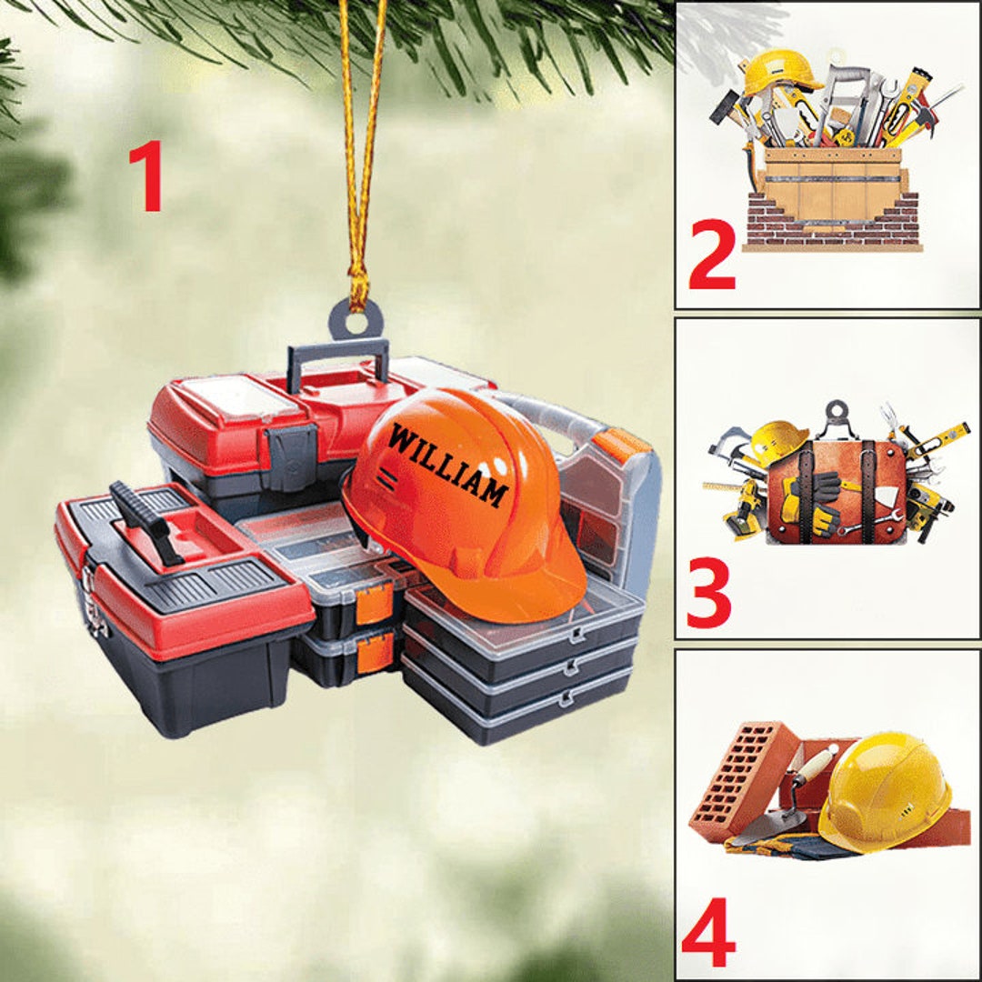 Personalized Engineer Christmas Ornament , Construction Engineer ...