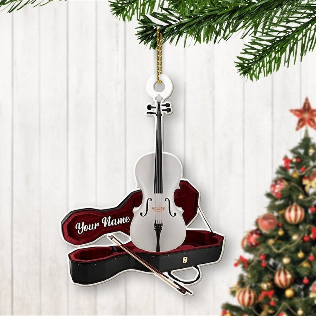 Personalized Cello Christmas Ornament , Cello Keepsake, Gift for Cello ...