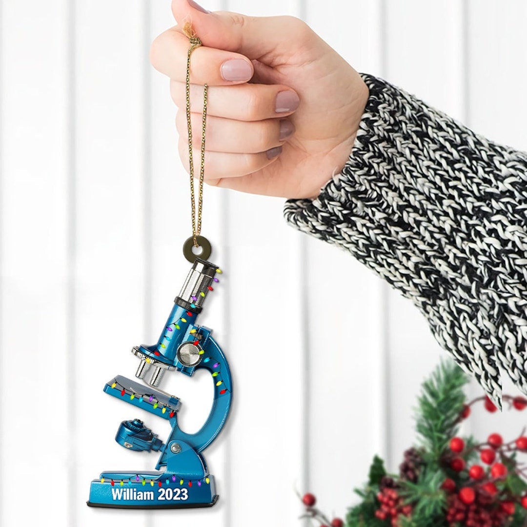 Personalized Medical Microscope Christmas Ornament 2024, Medical ...
