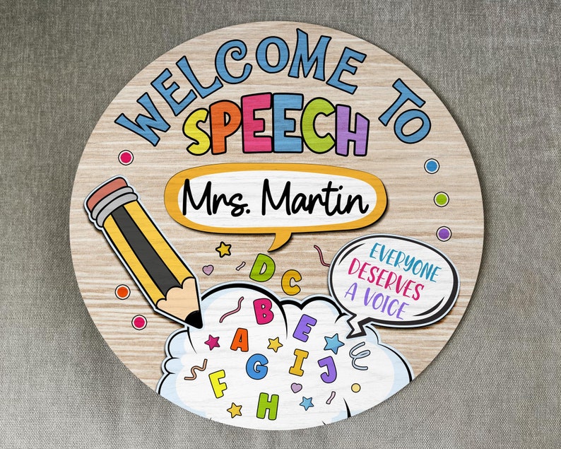 Personalized Teacher Sign, Classroom Door Hanger, Teachers Appreciation ...
