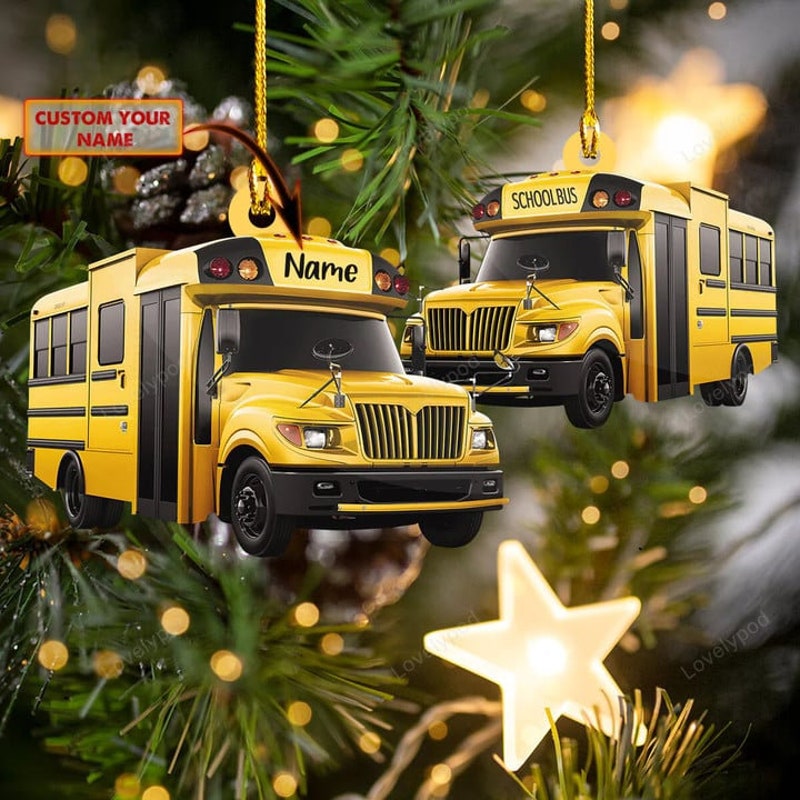 Christmas School Bus - Etsy