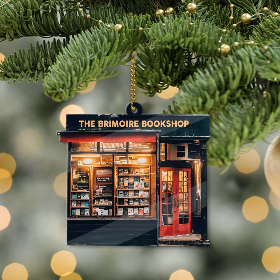 Personalized Bookstore Christmas Ornament 2023, Bookshop Keepsake, Gift ...