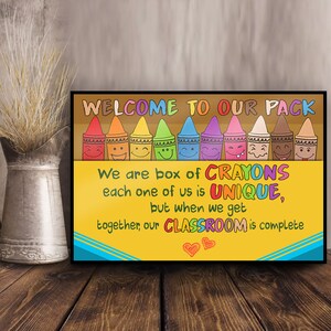 Crayons Poster Digital ,welcome to Our Pack We Are A Box of Crayons ...