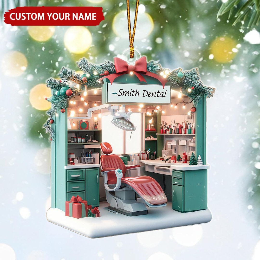 Personalized Dental Hygiene Room Christmas Ornament , Dental Hygiene ...