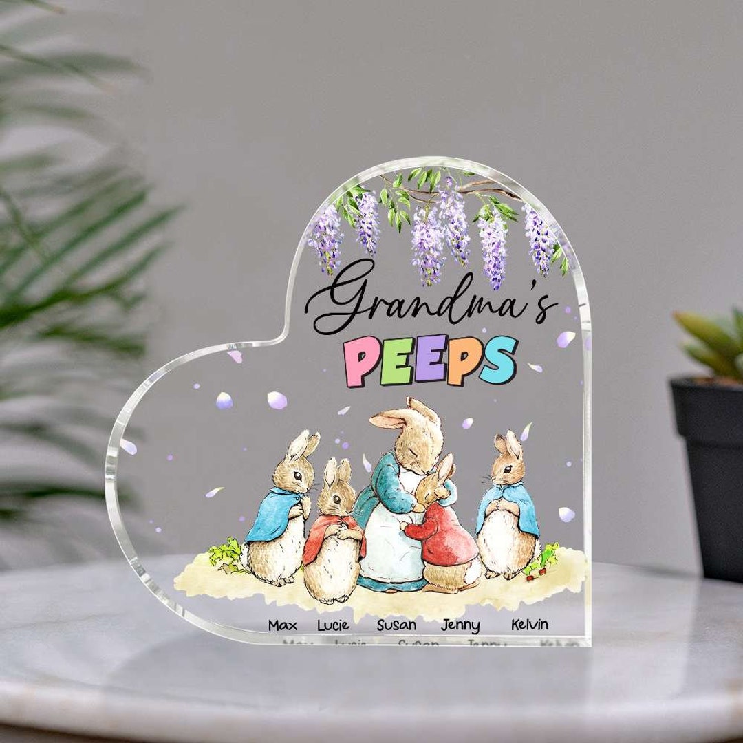 Personalized Grandma's Peeps Acrylic Block, Easter Gift for Grandma ...