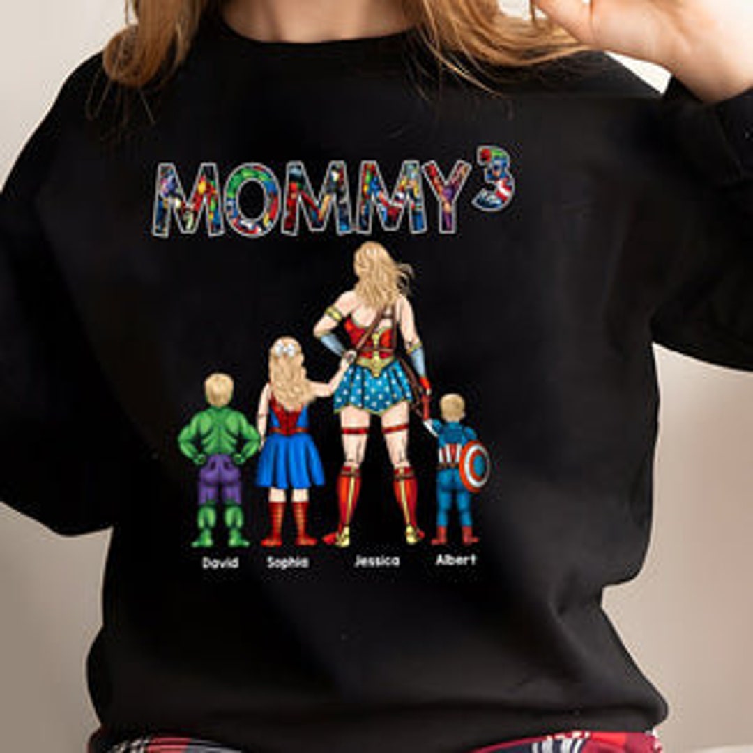 Personalized Superhero Mom Shirt, Mother's Day Shirt, Best Mom Ever ...