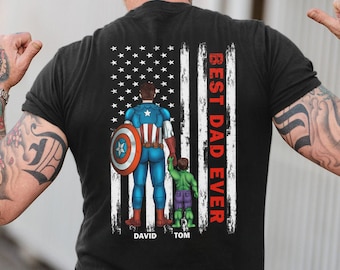 Custom Super Dad Shirt, Father's Day Gift, Best Dad Ever, Personalized ...