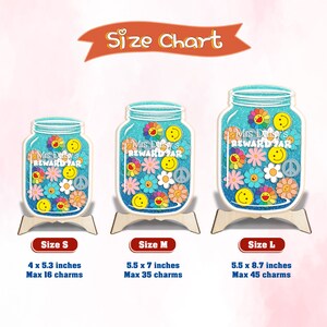 Personalized Flowers Reward Jar, Back to School Gift, Magnetic Reward ...