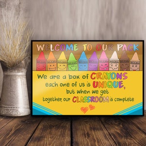 Crayons Poster Digital ,welcome to Our Pack We Are A Box of Crayons ...