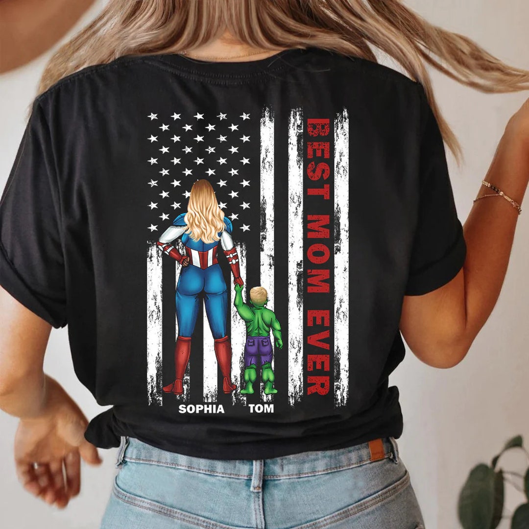Personalized Superhero Mom Shirt, Mother's Day Shirt, Best Mom Ever ...