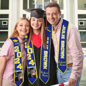 Personalized Congrats 2025 Graduation Stole, Graduation Stole Custom ...