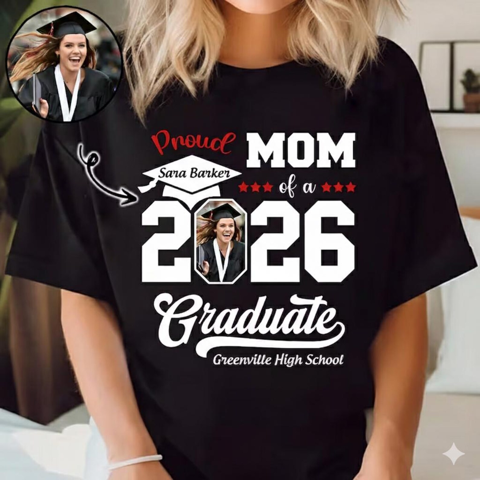 Personalized Graduation Shirts, Add the Photo Graduation Shirt, Proud ...