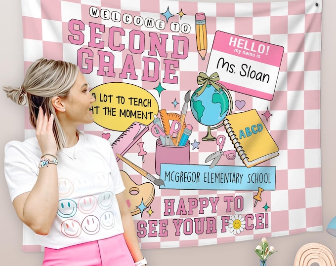 Classroom Decor, Composition Notebook Theme, Custom Classroom Tapestry ...