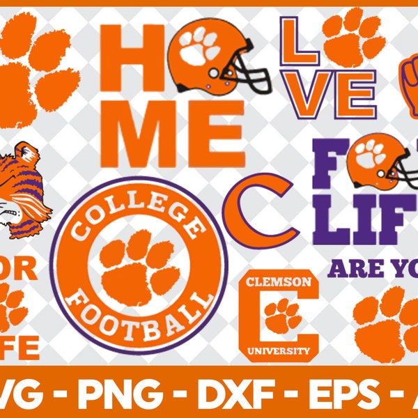 Clemson Logo Svg - Etsy
