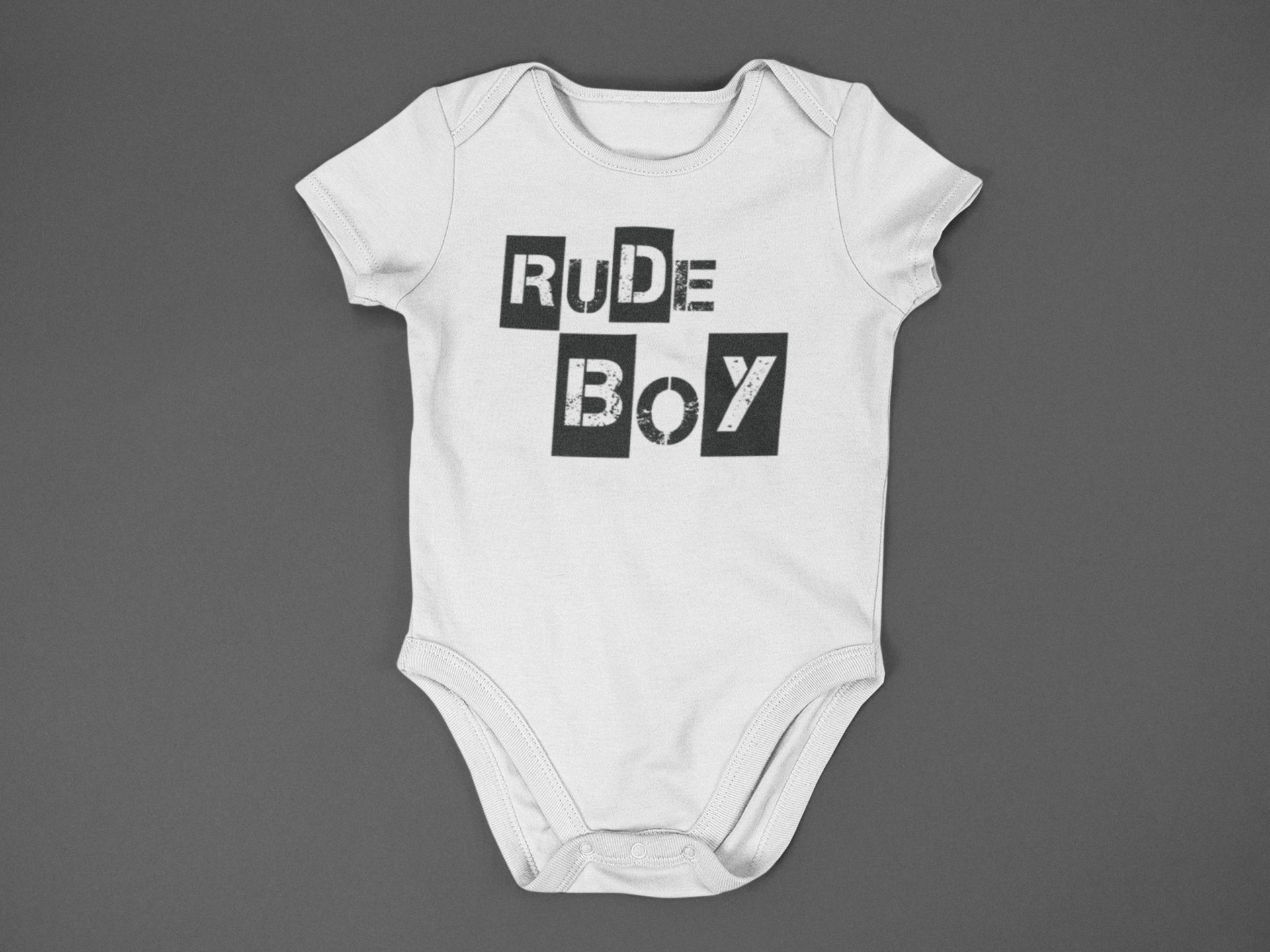 Rude Boy Onesie® Cool Rude Boy Onesie® Block Writing Graphic - Etsy