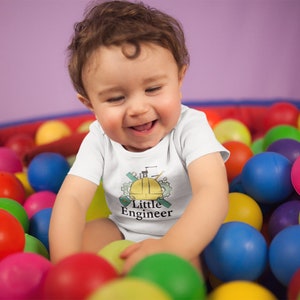 Little Engineer Onesie® Cute Baby Engineer Graphic Onesie® Hardhat ...