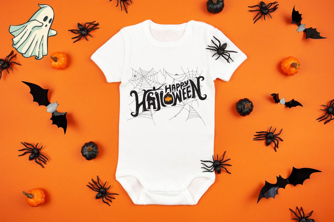 Happy Halloween Web Onesie® Halloween Baby Clothes Collection, Spooky ...