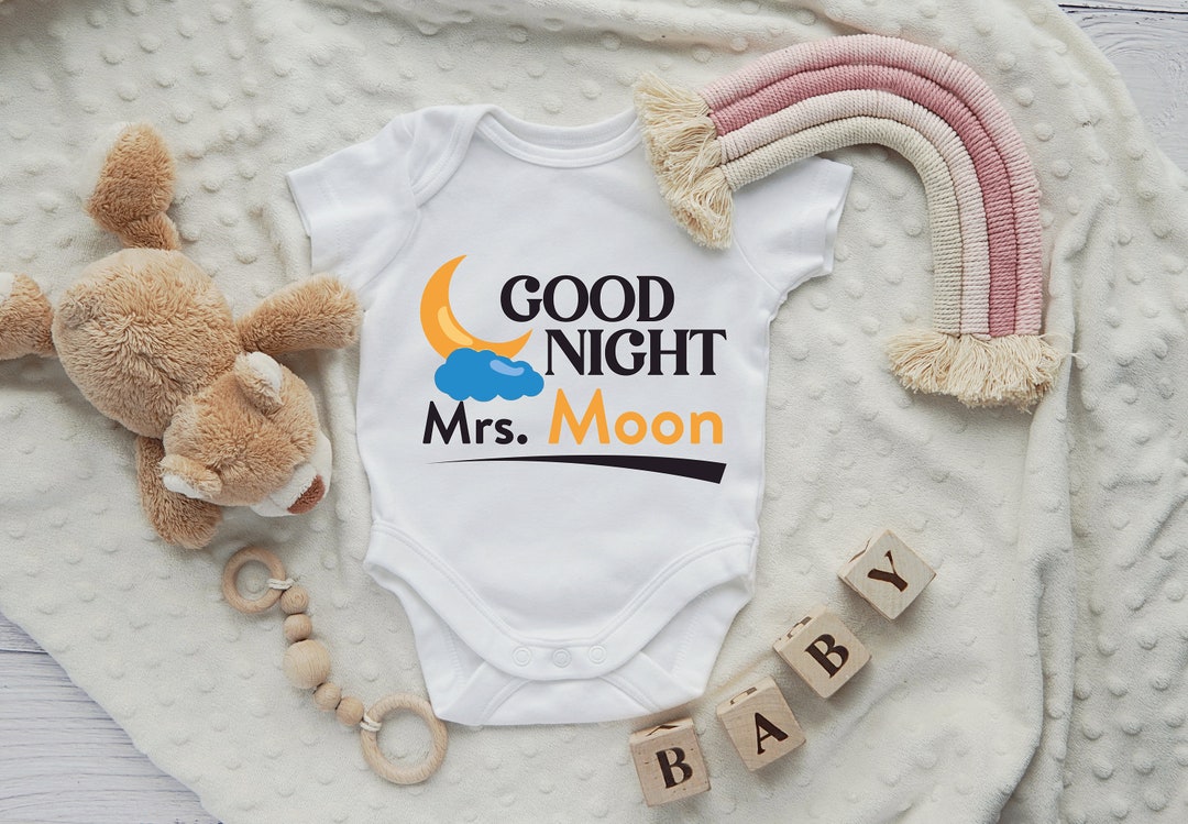 Good Night Mrs. Moon Onesie® Cute Moon Onesie® - Etsy