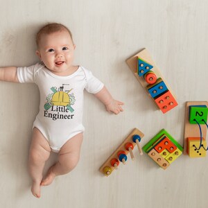 Little Engineer Onesie® Cute Baby Engineer Graphic Onesie® Hardhat ...