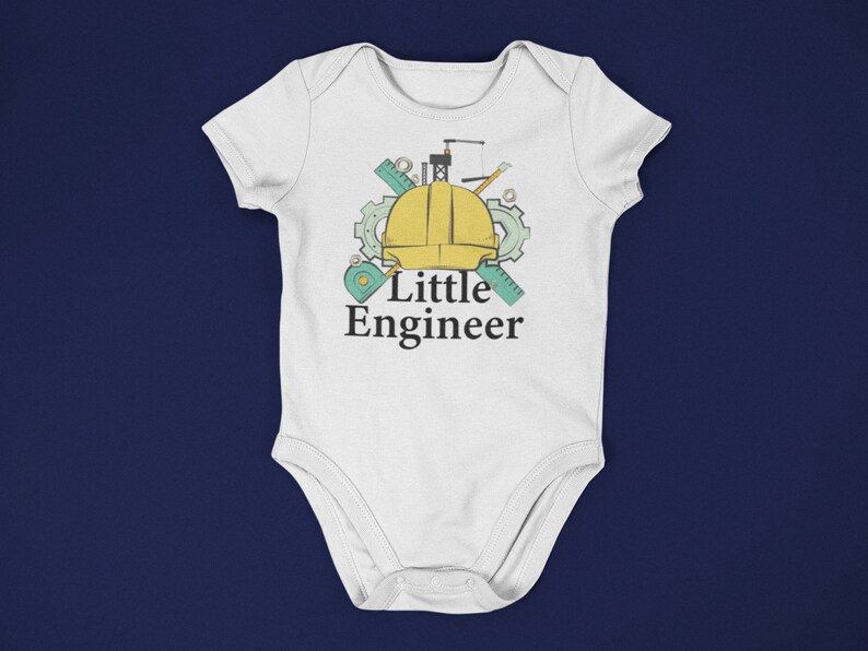 Little Engineer Onesie® Cute Baby Engineer Graphic Onesie® Hardhat ...