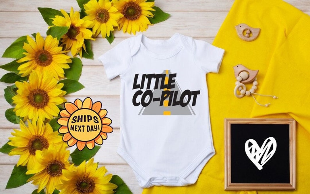 Little Co-pilot Onesie® Cute Baby Graphic Onesie® Co-pilot Baby, Babies ...