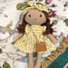 BEST PRICE Handmade Rag Doll With Yellow Calico Check Dress/ - Etsy